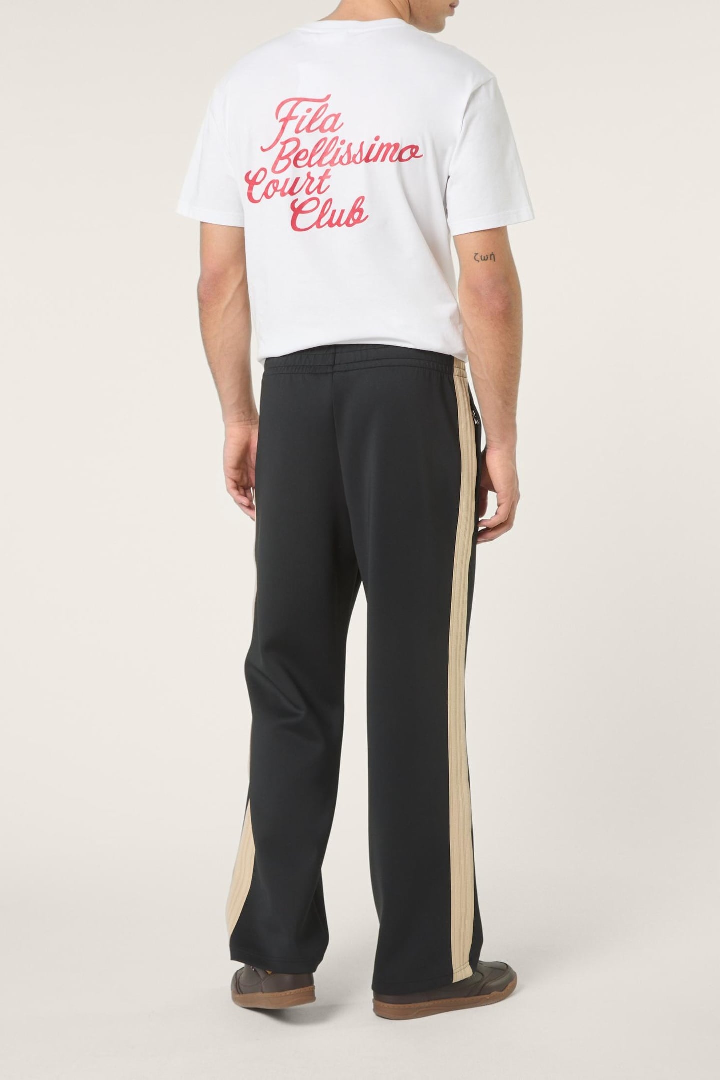 VAIANO RELAXED TAPED TRACK PANTS BLACK | Online Outlet | Otrium