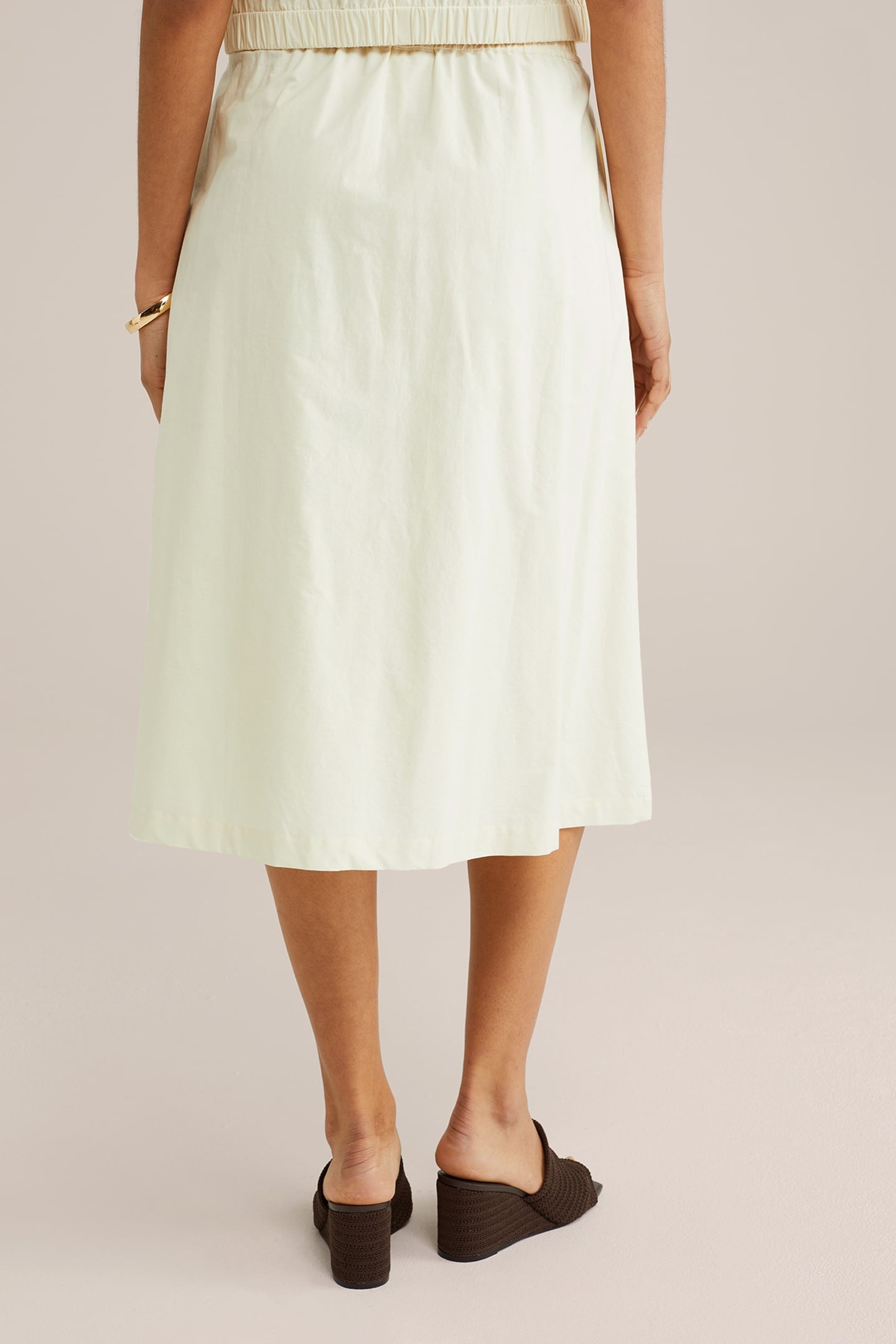 SKIRT MEDIUM LENGTH LIGHT YELLOW | Online Outlet | Otrium
